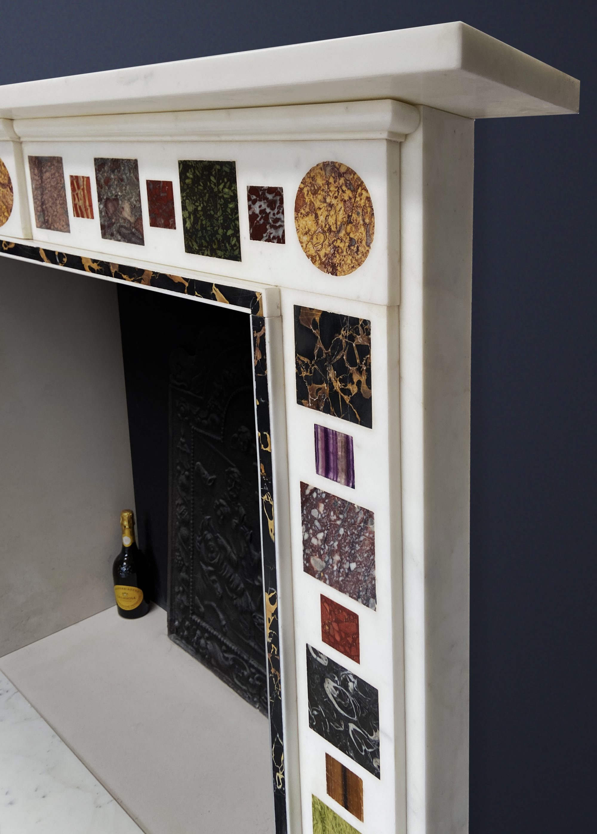 Chimney-piece with specimen marbles - Melluish & Davis | Melluish & Davis
